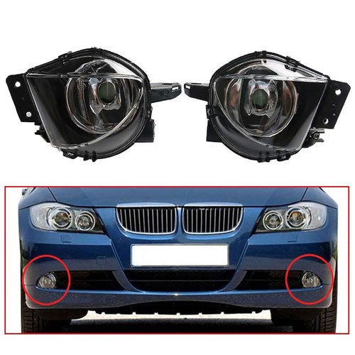 2Pcs Front Bumper Fog Light Lamp For 06-08 BMW 3 Series 63176948373 ...