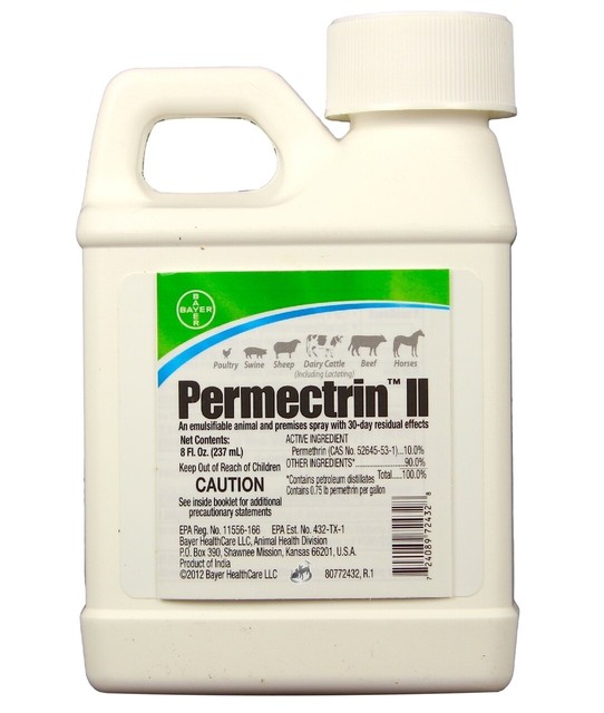 Bayer Permectrin II Animal and Premise Insecticide Concentrate 8 Oz for ...