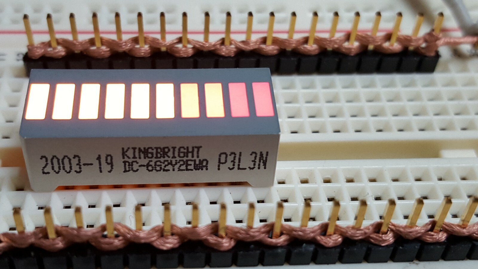 10 Pcs LED 10-Segments BARGRAPH Array for VU METER Driver Arduino Bar ...