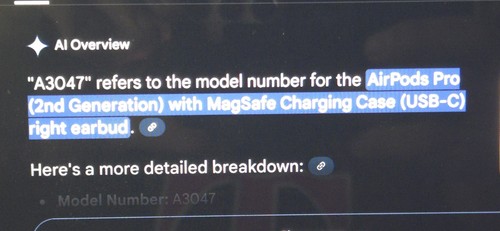 A3047 Right Side AirPod Pro 2nd Gen, USB C, Please Verify It's What You ...
