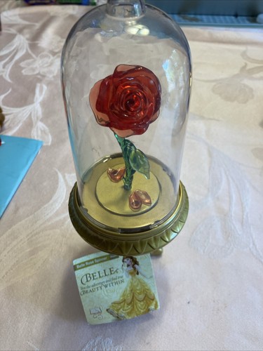 Disney Parks Beauty & Beast Belle Enchanted Rose Light Up Musical ...