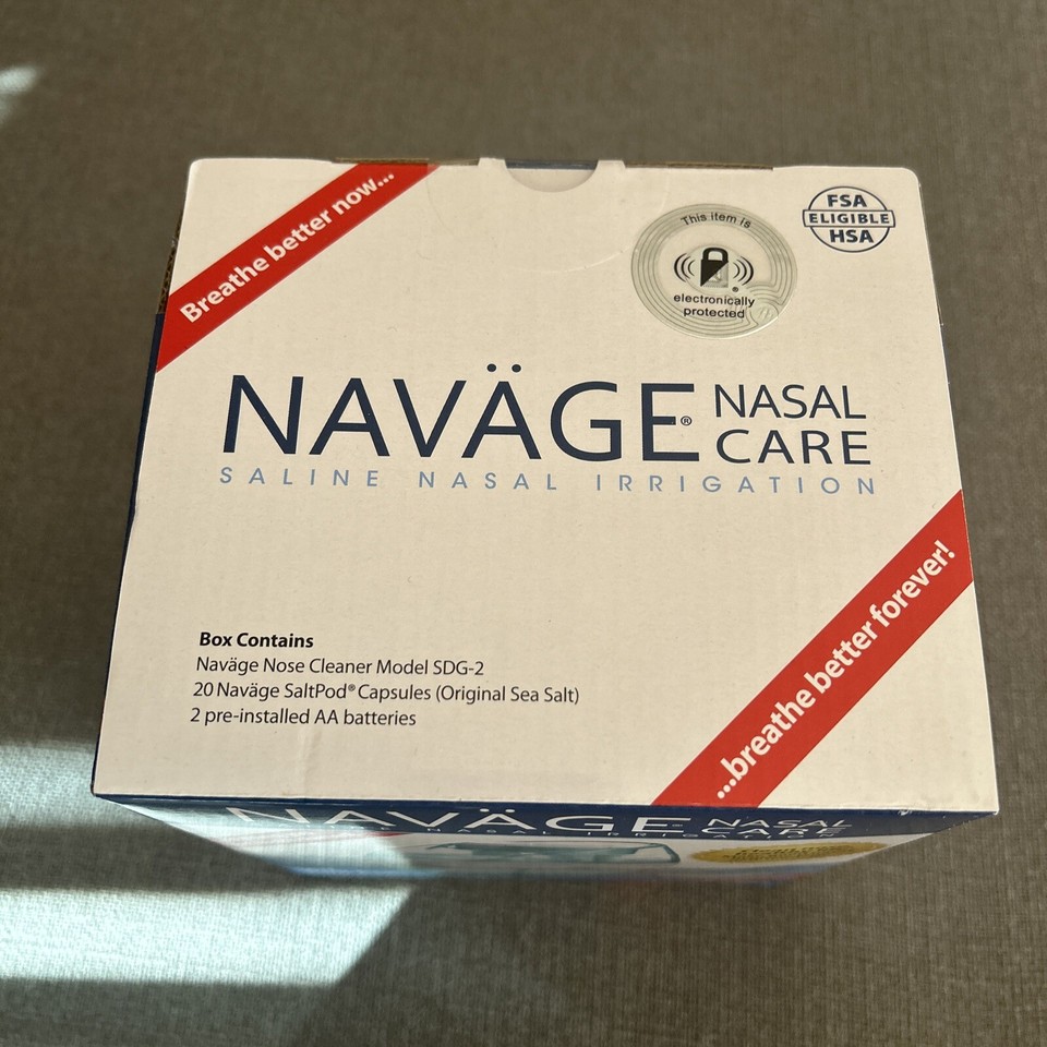 New Navage Saline Nasal Irrigation Powered Suction Relief from Sinus ...