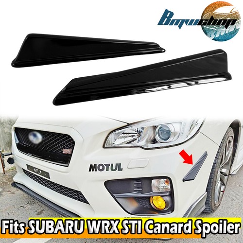 #AU Fits Subaru WRX STI Front Fin Canard Splitter Air Knife PAINT #D4S ...
