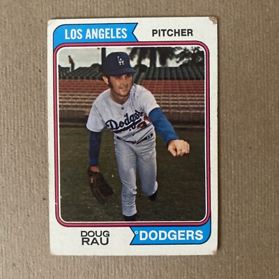 1974 Topps Baseball Doug Rau Los Angeles Dodgers Card #64 | eBay
