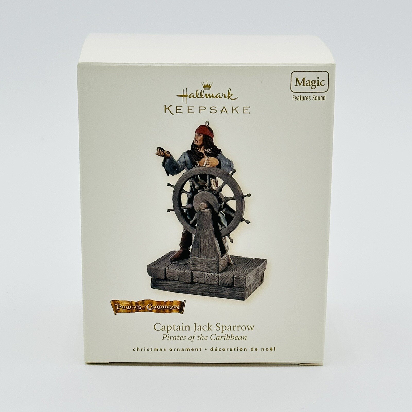 Hallmark Disney Pirates Of The Carribean Jack Sparrow Wheel Magic Sound ...