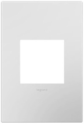 legrand adorne collection Powder White One-Gang Screwless Wall Plate ...