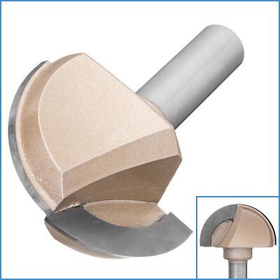 Round Nose 50mm 2" Steel Engraver Woodwork Cutter Shank Router Drill ...