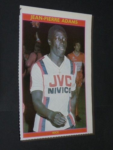 CLIPPING POSTER FOOTBALL 1976-1977 CAPITAINE ADAMS OGC NICE OGCN GYM ...