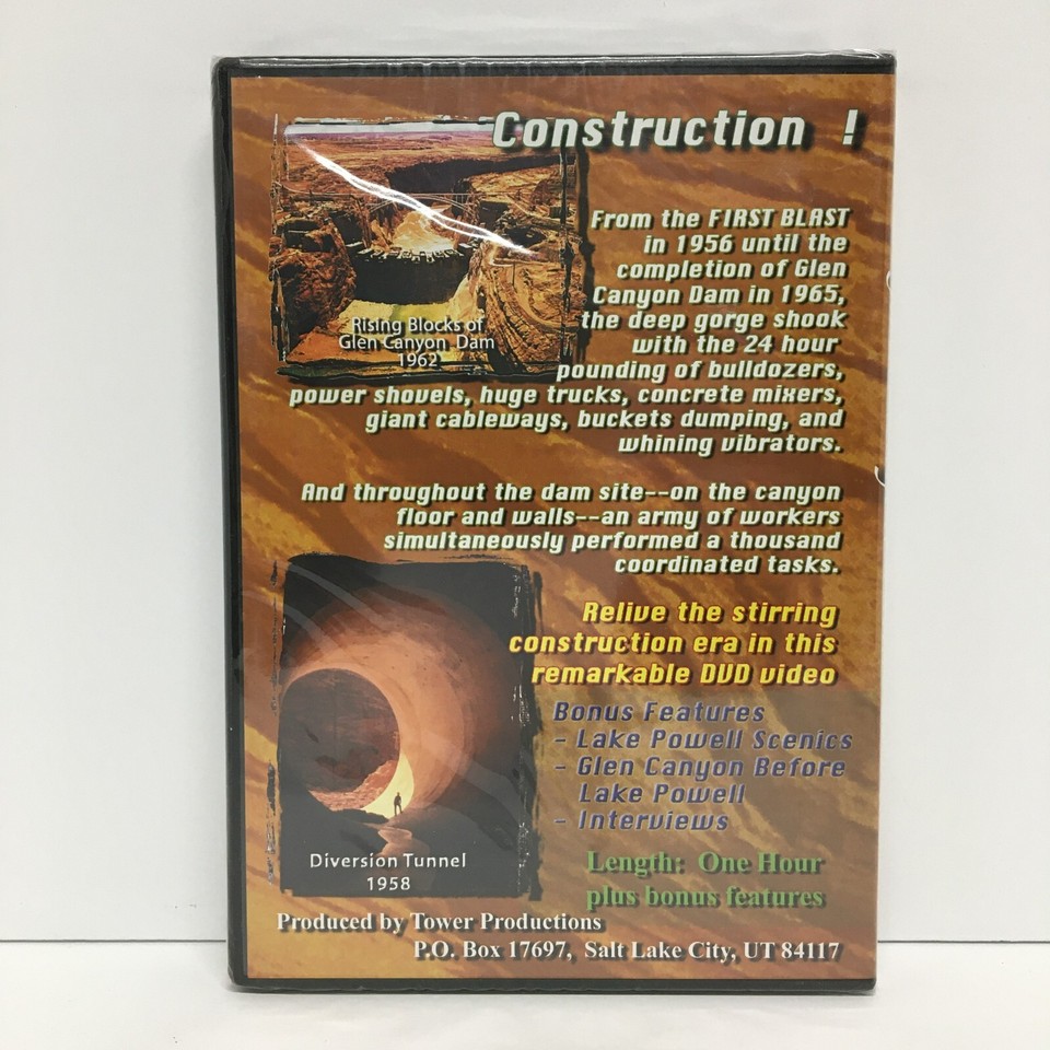 Glen Canyon Dam (DVD) Construction - Colorado River - Lake Powell ...