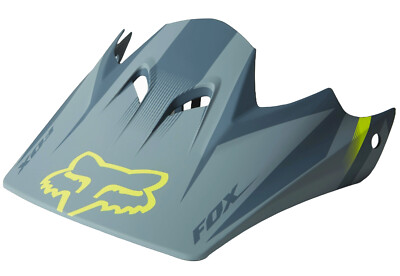 Fox Racing Rampage Helmet Visor/Peak Gray/Yellow | Aftermarket
