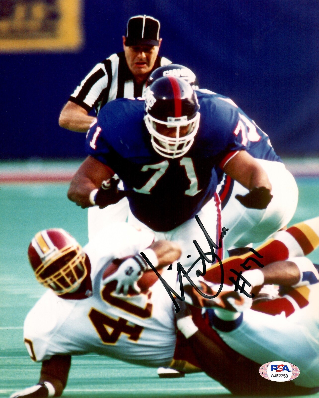 Stacey Dillard autographed signed 8x10 photo NFL New York Giants PSA ...