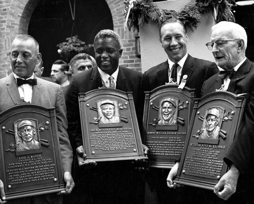 HOF 1962 Weekend Edd Roush, Jackie Robinson Bob Feller, and Bill ...