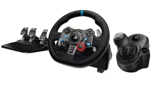 Used Logitech G29 Racing Wheel , Pedals And Shifter With Power supply ...