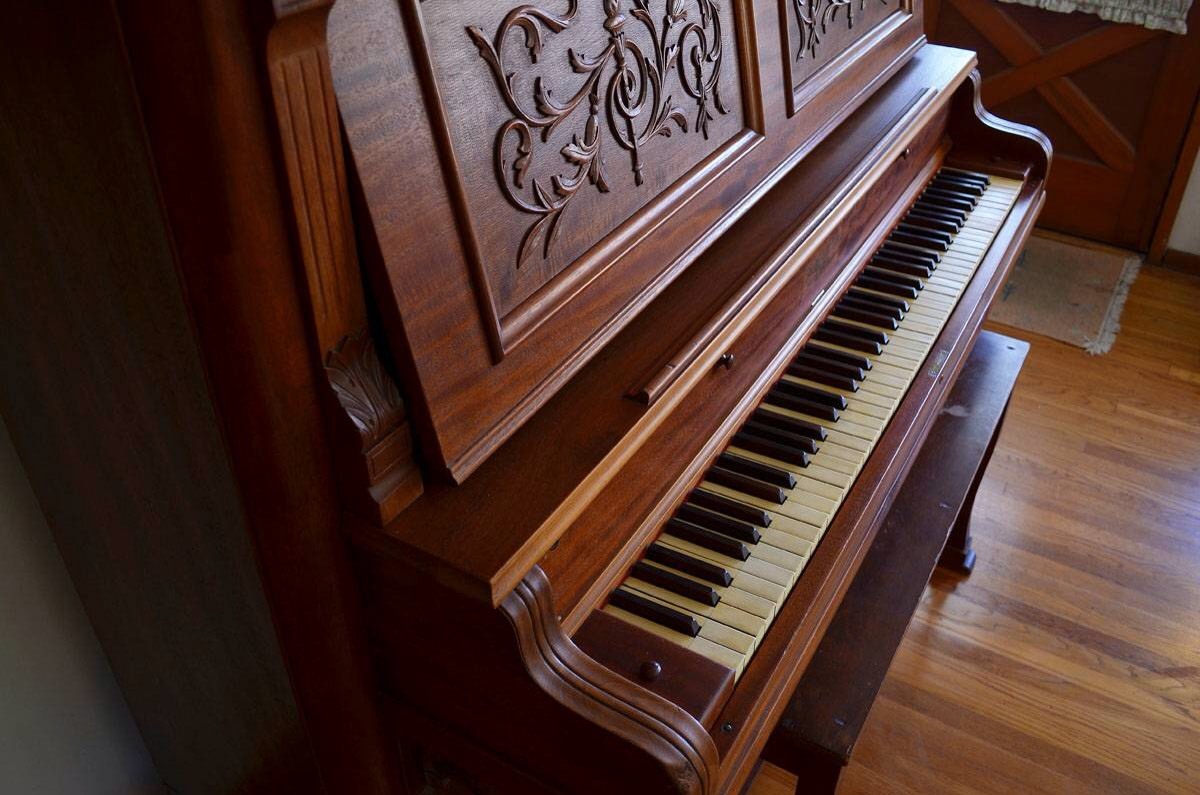 Antique 1880-Era Newby & Evans Upright Piano | Victorian Style | Very ...