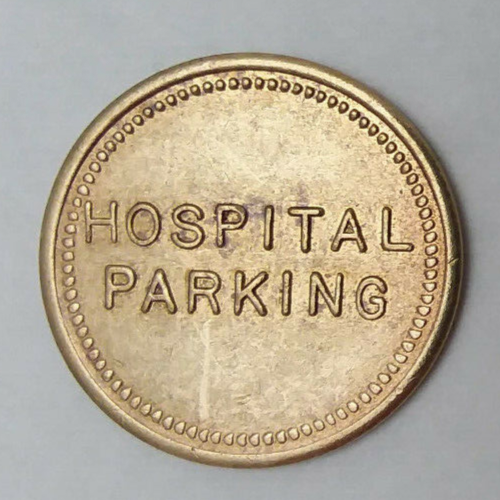 Vintage Hospital Parking Token 22mm | eBay