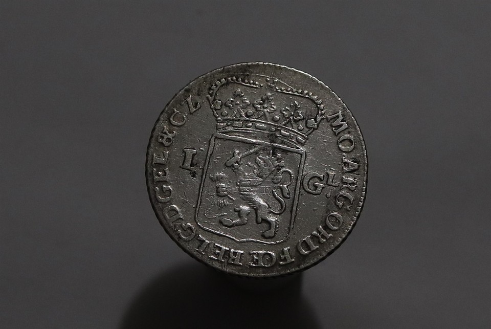 🧭 🇳🇱 NETHERLANDS GELDERLAND 1 GULDEN 1764 SILVER B84 #K7650 | eBay