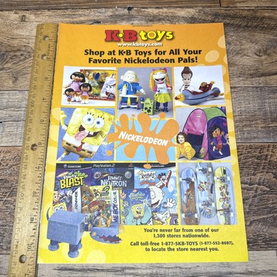 KB Toys Rugrats Spongebob Dora Full Page Vintage Print Pop Ad Art ...