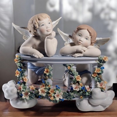 Lladro 01008590 Celestial Balcony Angels Figurine #8590 | eBay