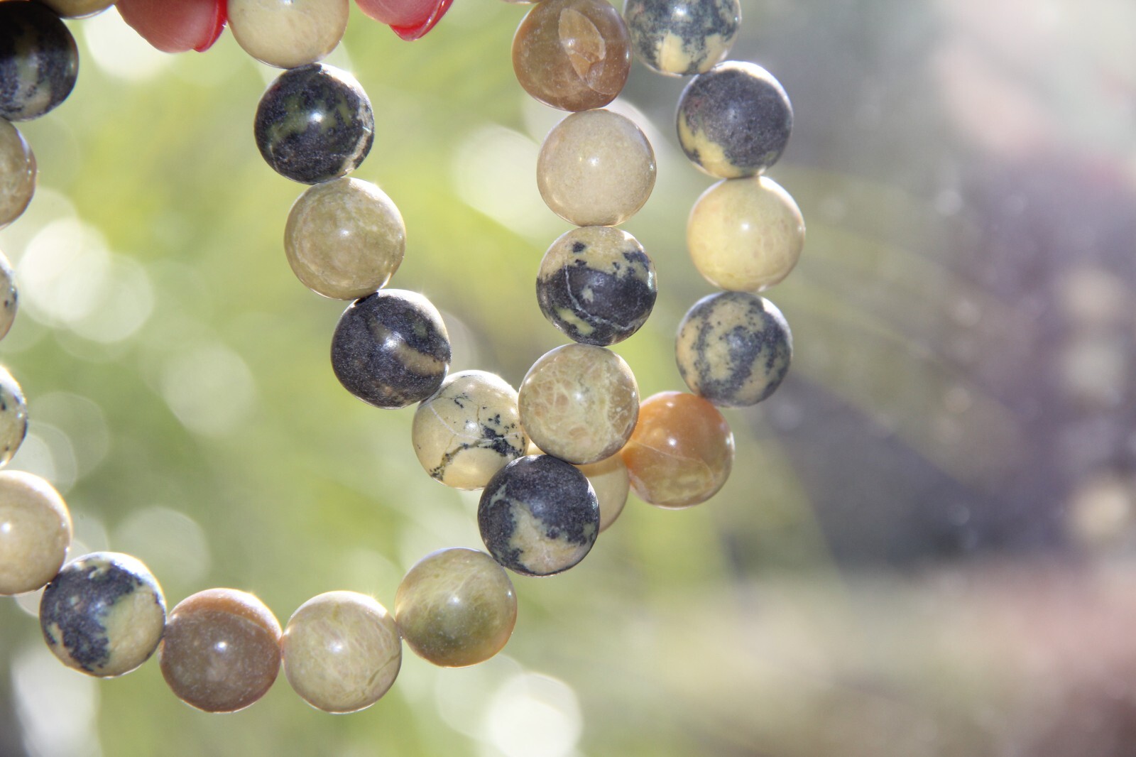 14k Gold filled Serpentine/New Jade Gemstone Necklace. Gorgeous ...