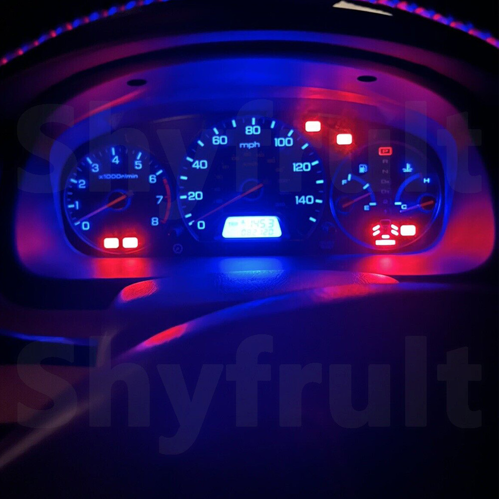 Dash Cluster Gauge blue SMD LED LIGHT BULBS KIT-Fits 79-93 Ford Mustang ...