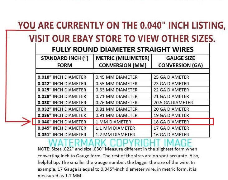 100 Pieces Stainless Steel Straight Lure Shaft Wire Form 0.040" X 14 ...