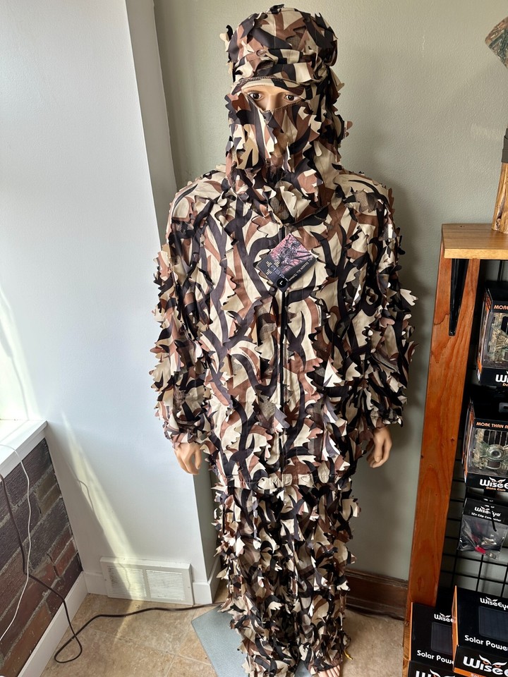 ASAT Camouflage VanishPro 3D Leafy Ghillie Suit Jacket Pants Head Set M ...