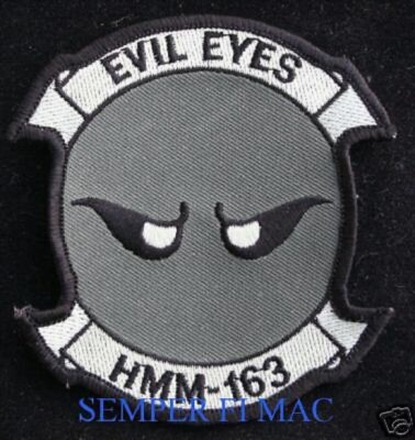 HMM-163 RIDGERUNNERS EVIL EYES US MARINES PATCH IRAQ VIETNAM MCAS ...