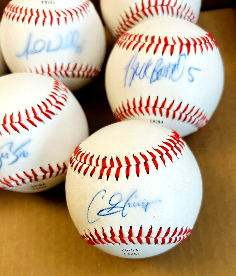 Baseball Autographed Balls Lot of 7 Various Players Rawlings OLB3 MLB ...