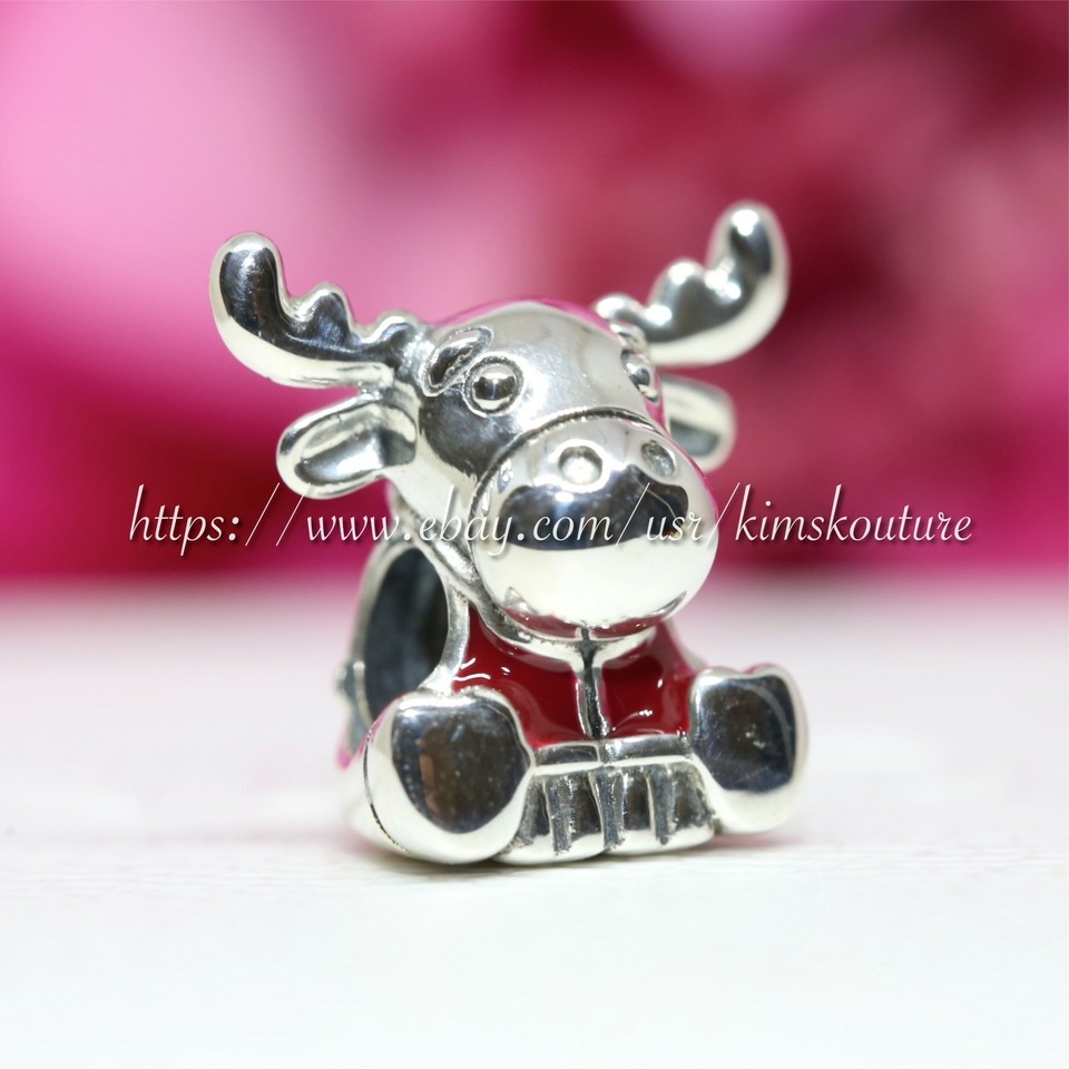 Authentic Pandora Sterling Silver CANADA Moose Maple Leaf Charm ...