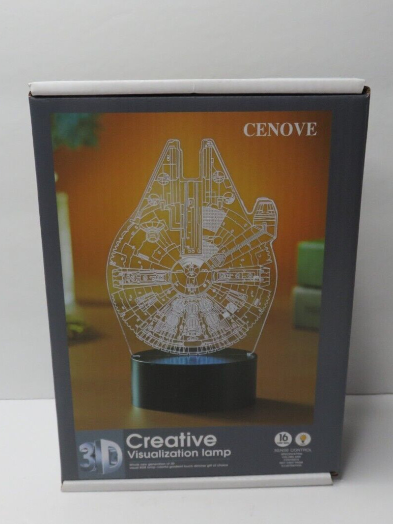 Star Wars 3D Creative Visualization Lamp 4 Patterns With Remote - La ...