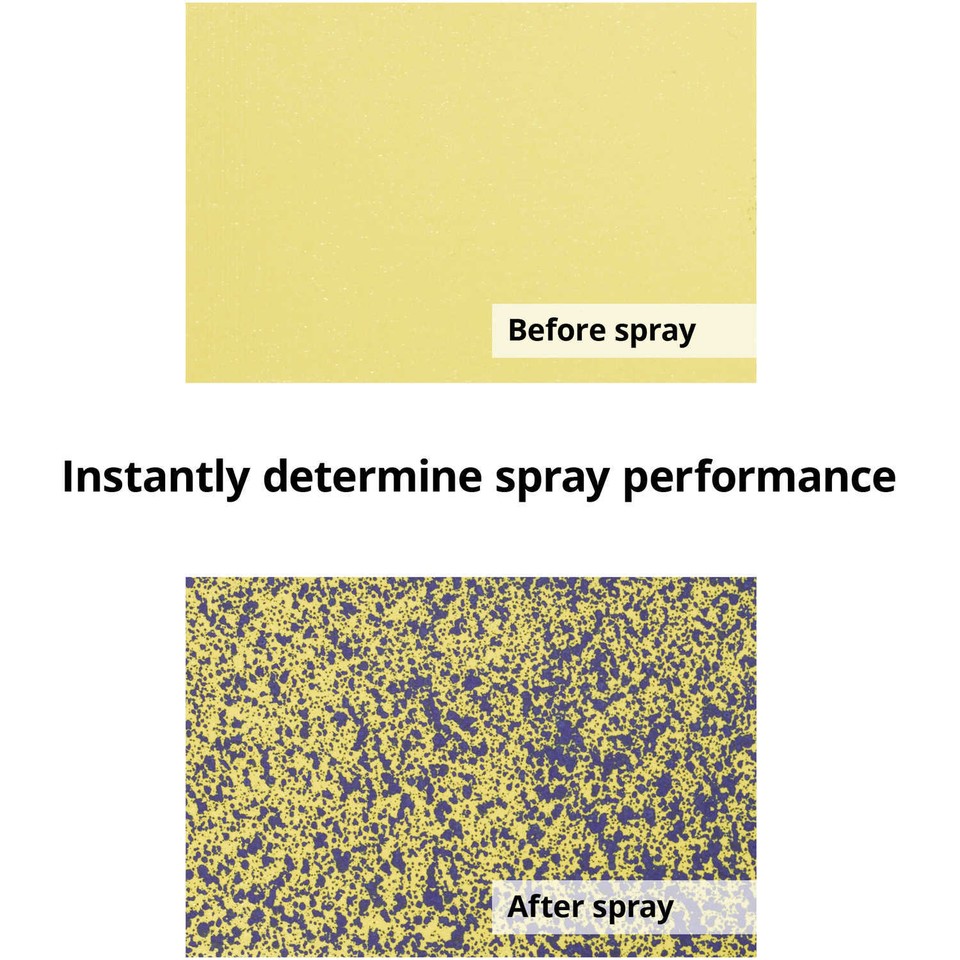 SpotOn Spray Pattern Test Paper 2” x 3” Pack of 25 | eBay