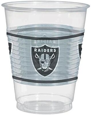 Las Vegas Raiders NFL Football Pro Sports Party 25 ct. 16 oz. Plastic ...
