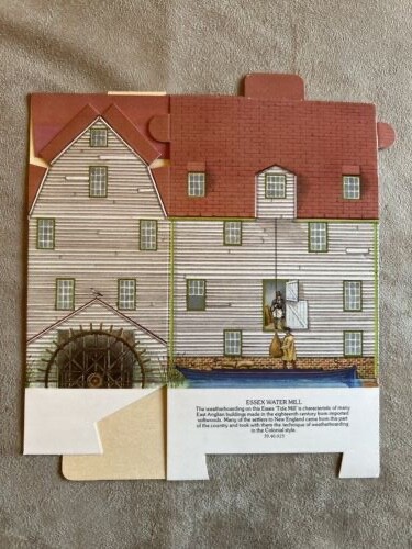 Applewoods of Devon, England ~ Folding Cardboard Essex Water Mill ...