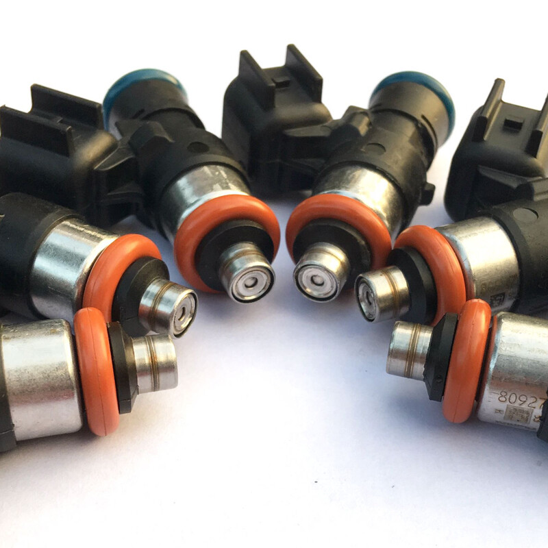 SET 8 TURBO 50LB FUEL INJECTORS FITS CHEVROLET CAMARO CORVETTE LS3 LS7 ...