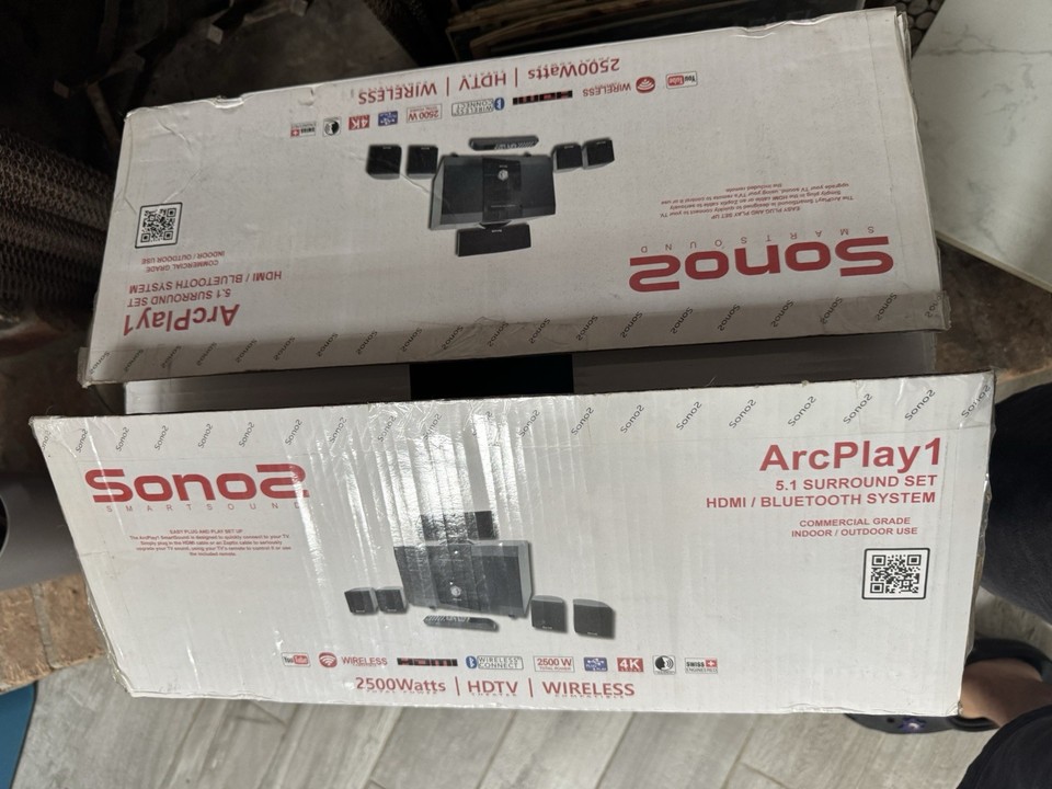 SONOS ArcPlay1 Smartsound, 5.1 Surround System, 2500 Watts | eBay