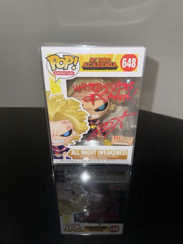Funko Pop! Vinyl: MHA - All Might Weakend #648 Chris Sabat SIGNED JSA ...