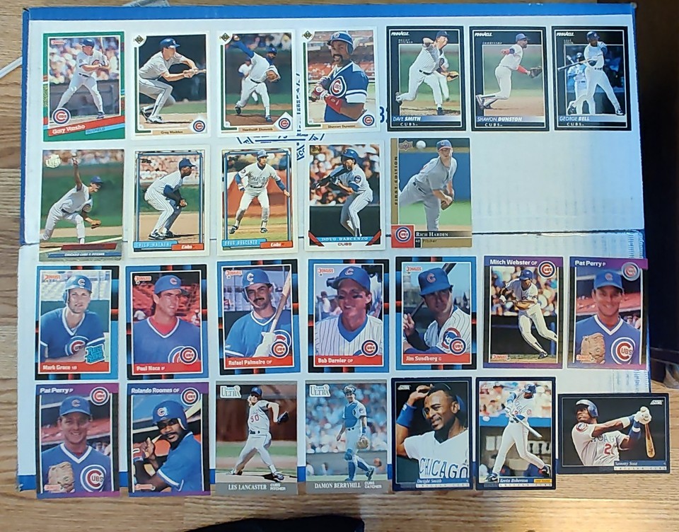 Chicago Cubs 26 Card Lot. 1988-'94 & 2009 Donruss,Topps, Upper deck ...