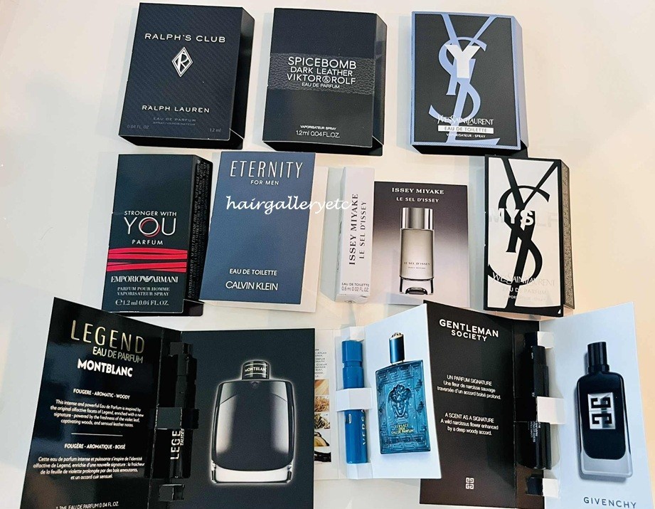 Men's Cologne Fragrance Sampler Gift Set 10 pc Vials Deluxe Sampler ...