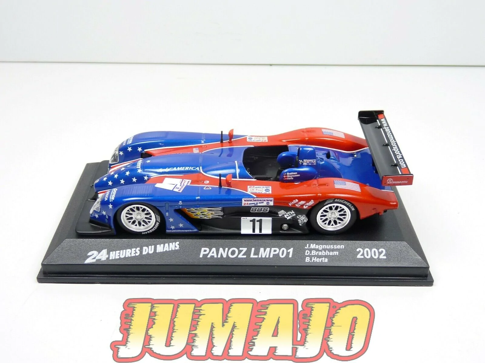 24H7 voiture 1/43 IXO 24 Heures Le Mans : PANOZ LMP01 Brabham 2002 #11 ...