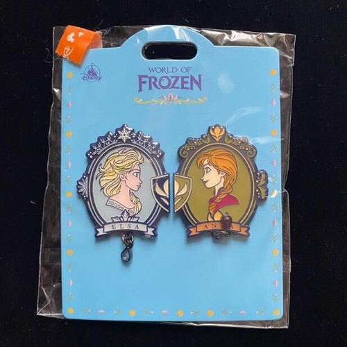 2025 Authentic Hong Kong Disney Pin Frozen Elsa&Anna Badge Set ...