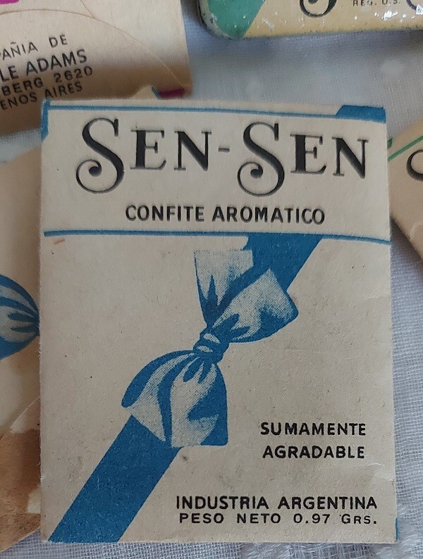 Sen Sen, vintage tin and 8 packages of candy. | eBay