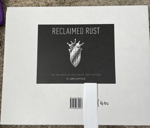 James Hetfield Signed Reclaimed Rust Four-Wheeled Creations #/400 ...