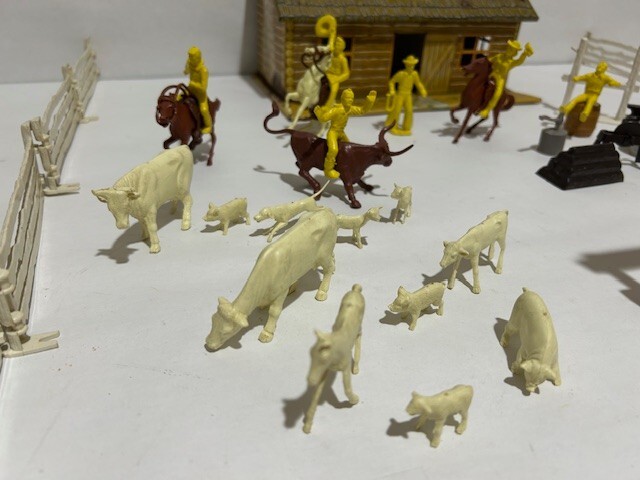 Vintage Marx Roy Rogers Double R Bar Ranch Set Incomplete | eBay