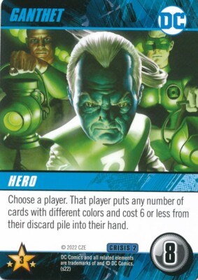 GANTHET DC Comics Deck Building Game card CRISIS 2 GREEN LANTERN | eBay