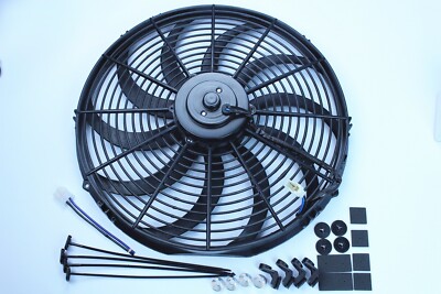 16" HEAVY DUTY RADIATOR ELECTRIC FAN 3000 CFM REVERSIBLE SBC BBC 350 | eBay