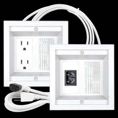 Midlite 22APJW-JR, IWPE_TV_7FT Double Gang Power Relocation Kit- 2 Dual ...