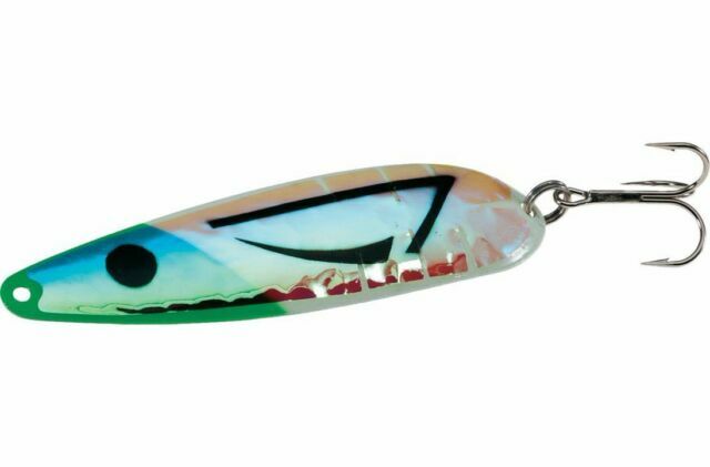 Moonshine Lures Glow in The Dark Magnum 5" Trolling Spoon - Flounder ...