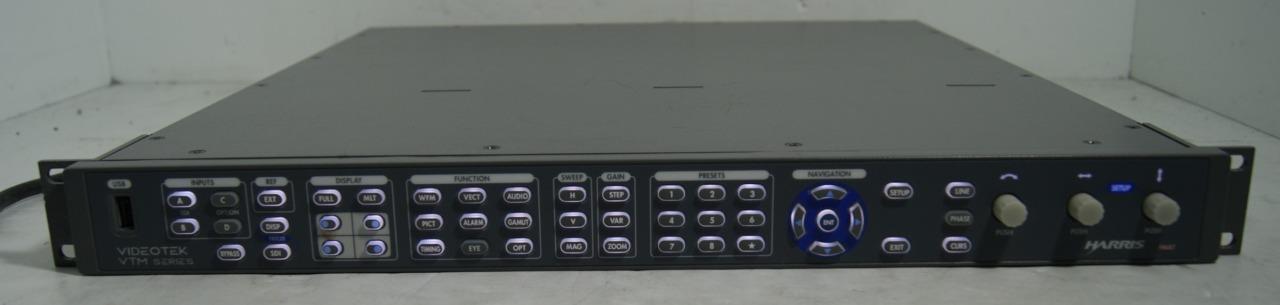 Harris Videotek VTM4100 Multiformat Waveform /Vector Monitor OPT HD/SD ...