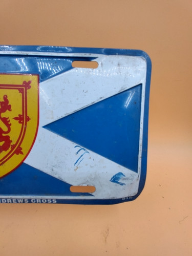 Scotland St. Andrews Cross License Plate with Lion Crest - Metal Decor ...