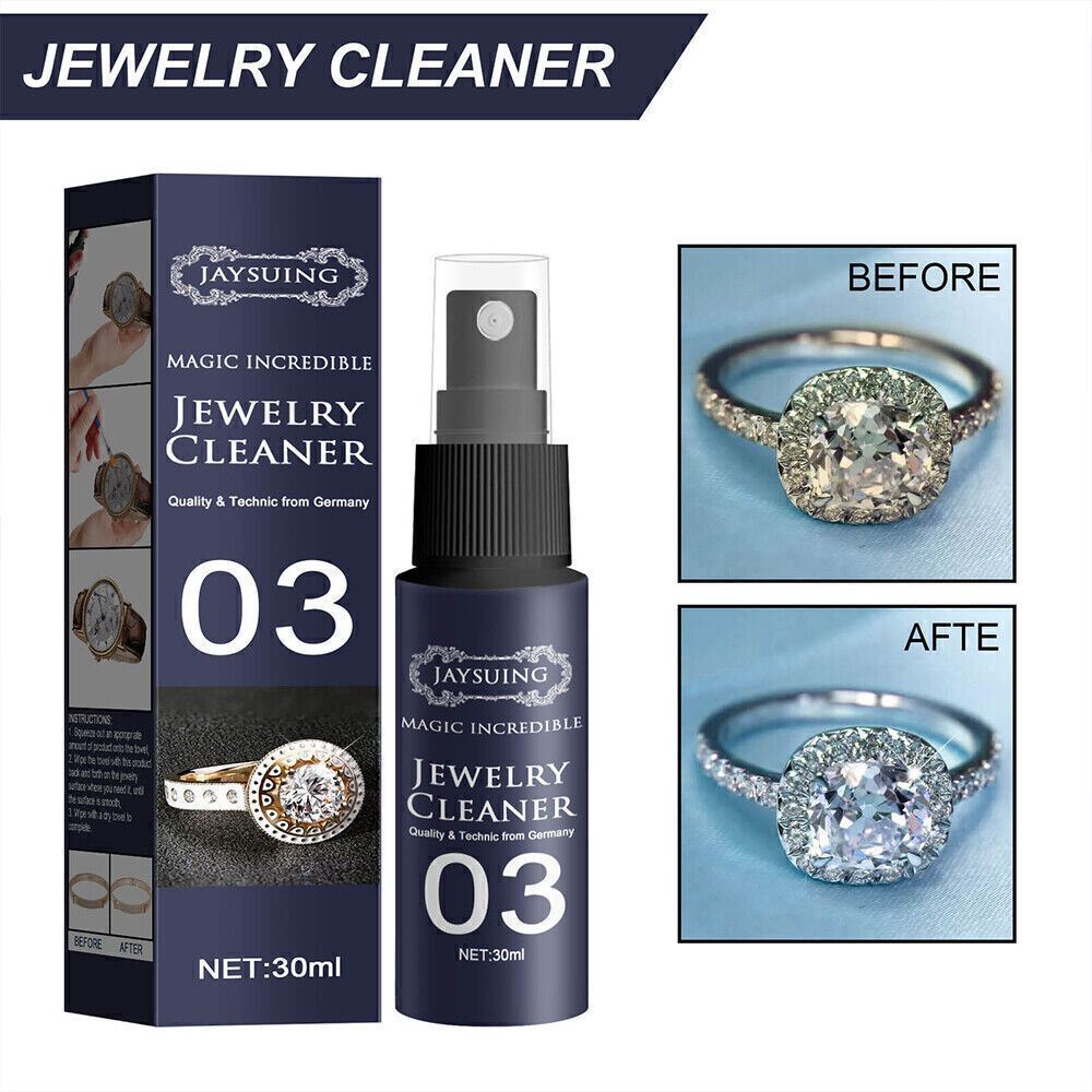 Jewelry Diamonds Cleaner Anti-Tarnish Silver Gold Gem Cleaning Solution ...